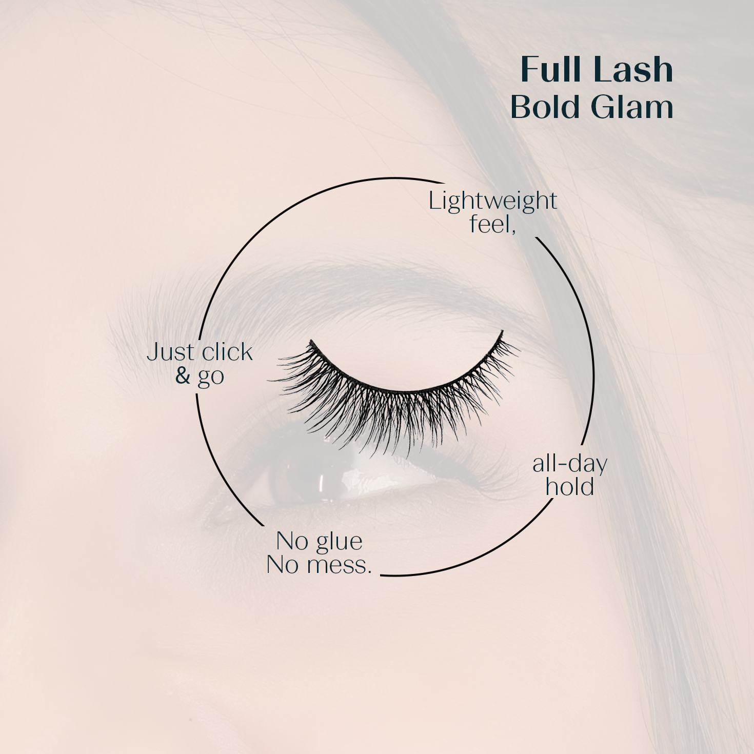 Full Lash – Bold Glam (Medium) - Pre-Glued – Solene